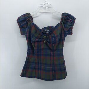 Modcloth | Tops | Modcloth Shirt Women Size 2 Plaid | Poshmark
